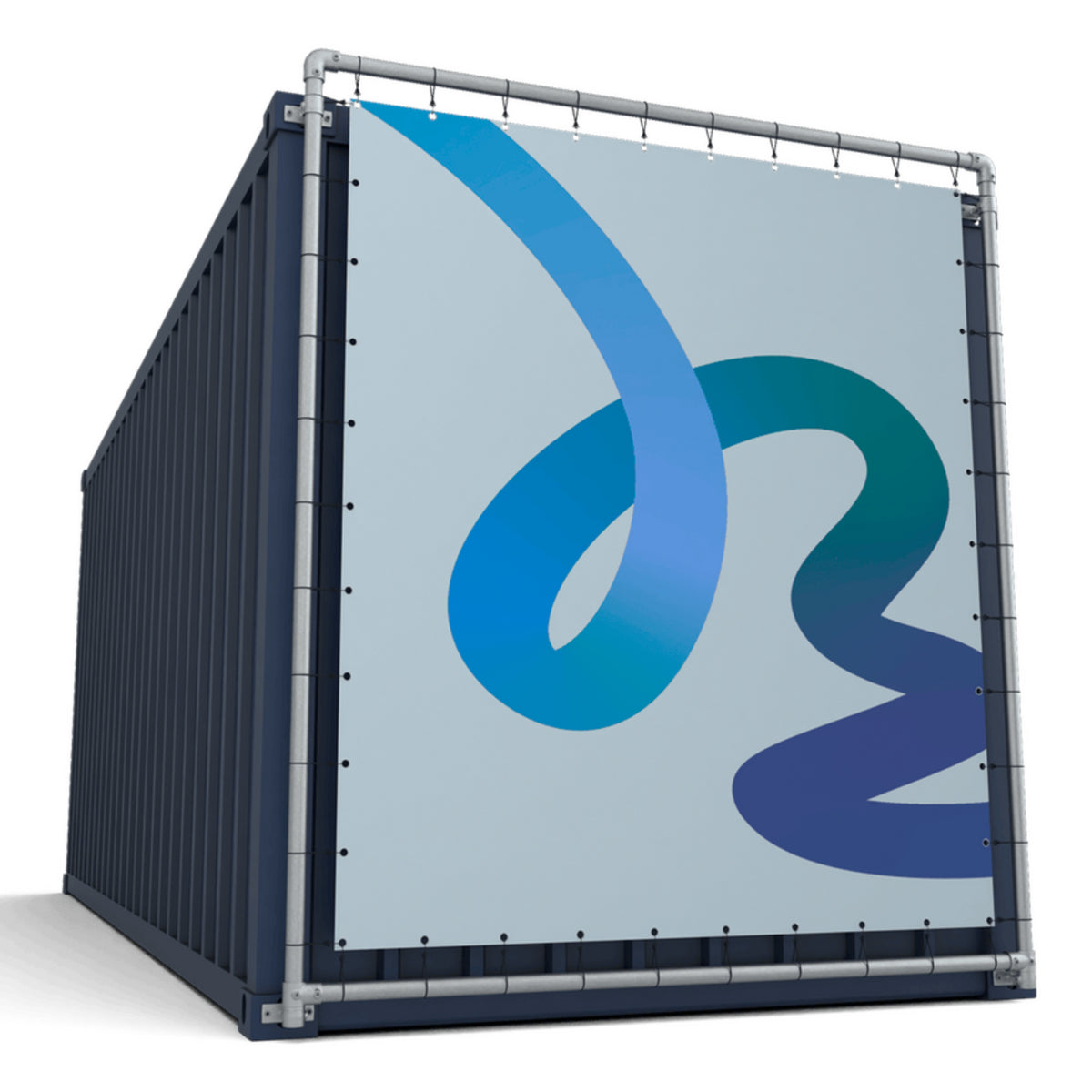Containerframe korte zijde zeecontainer (204x233 cm)